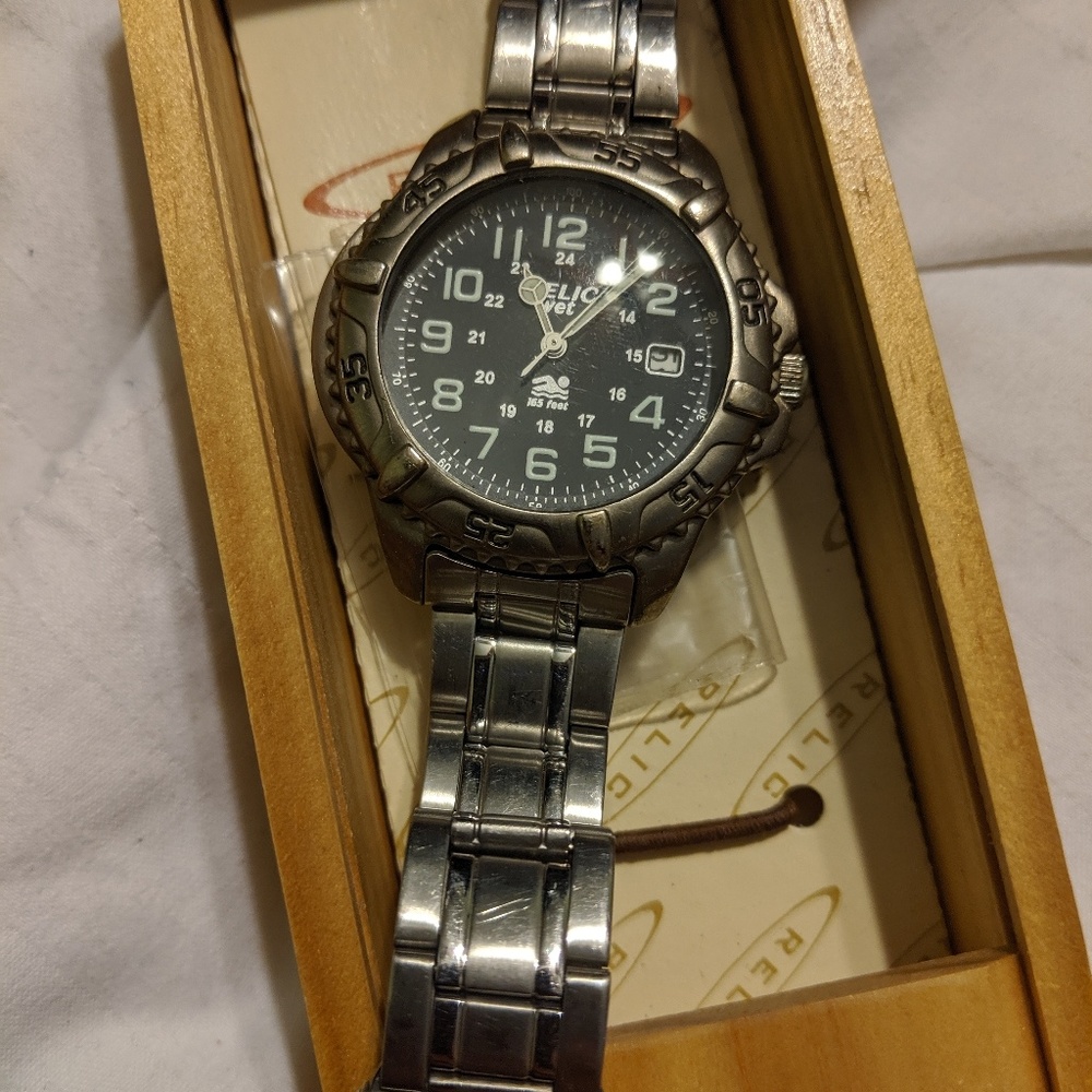 Men's Relic Wet Stainless Steel Watch Waterproof - Gem